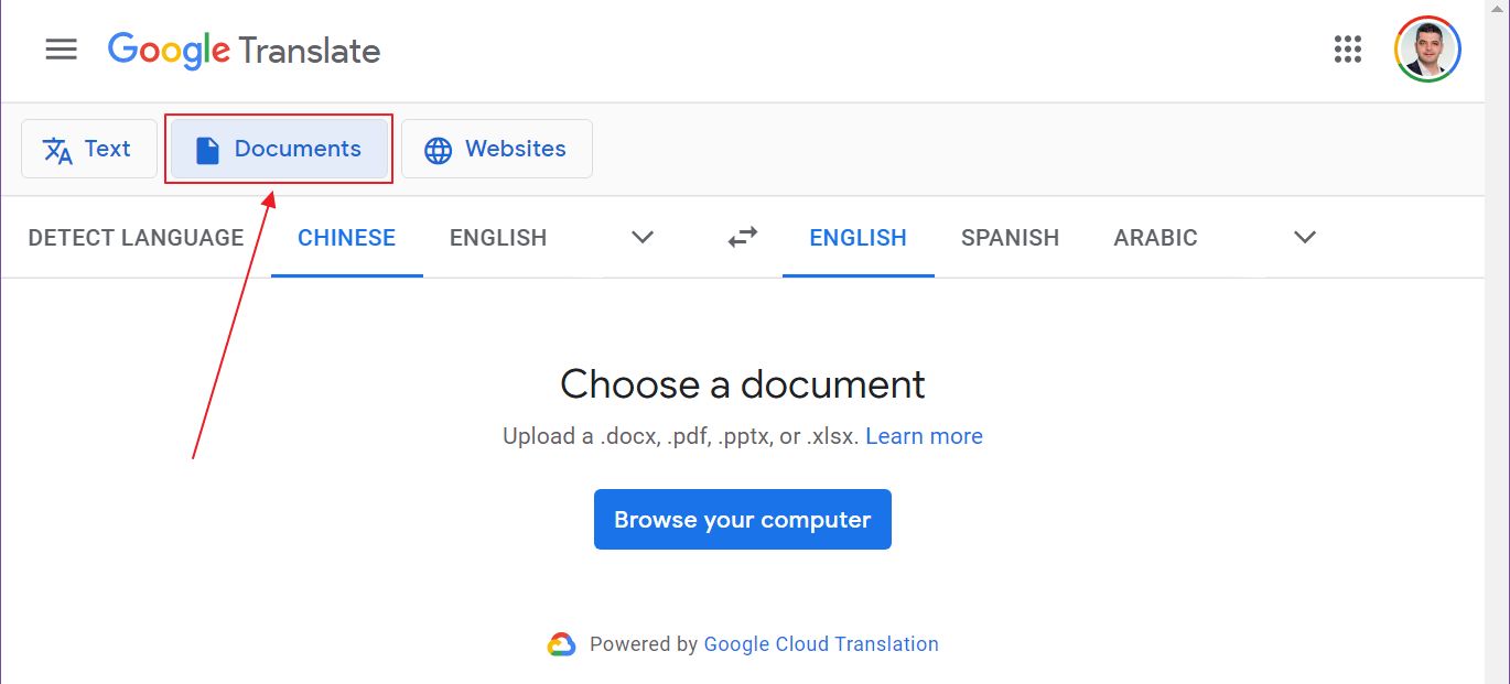Need To Translate An Entire Document Use Google Translate